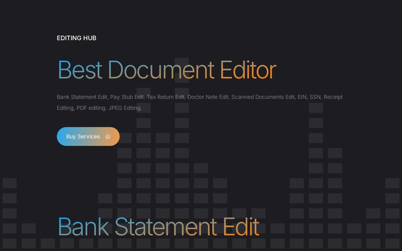 Bank Statement Editor